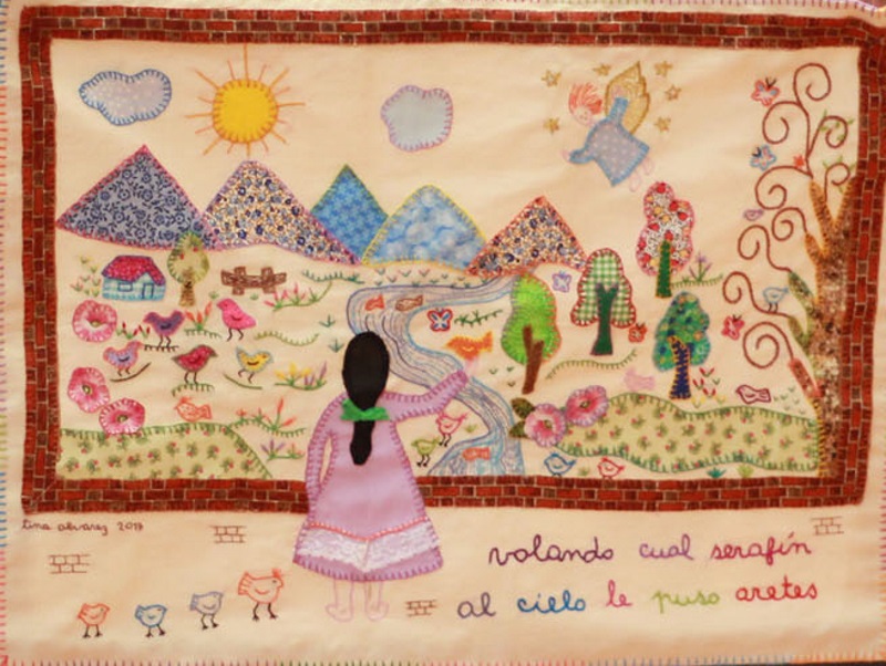 Arpilleras en homenaje a Violeta Parra | Archivo Nacional